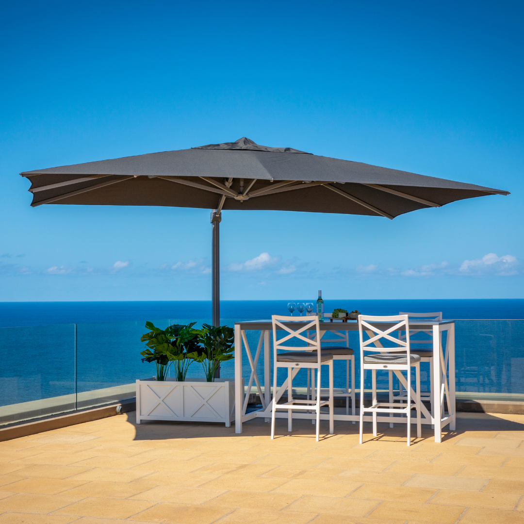 Buy Shelta Asta Cantilever Umbrella 4*3 – Canval Coal